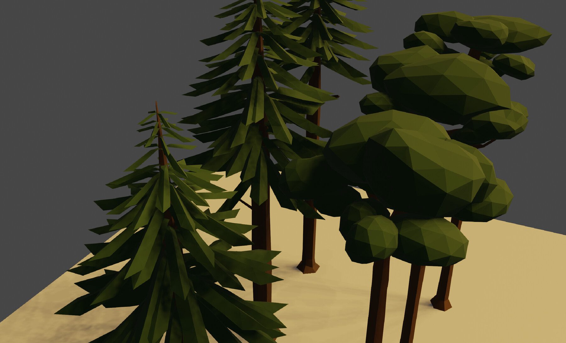 ArtStation - Low Poly Forest Trees | Game Assets