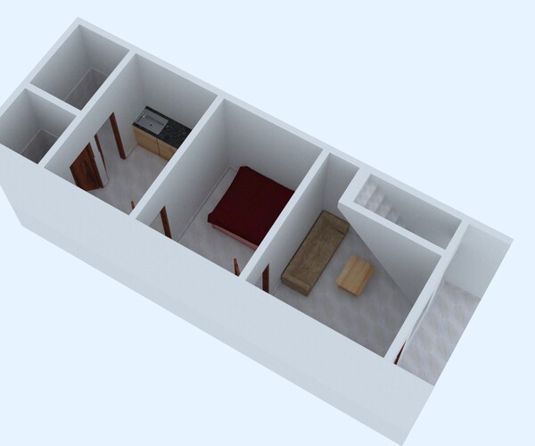 ArtStation - 12 feet x 35 feet Interior Design | Resources