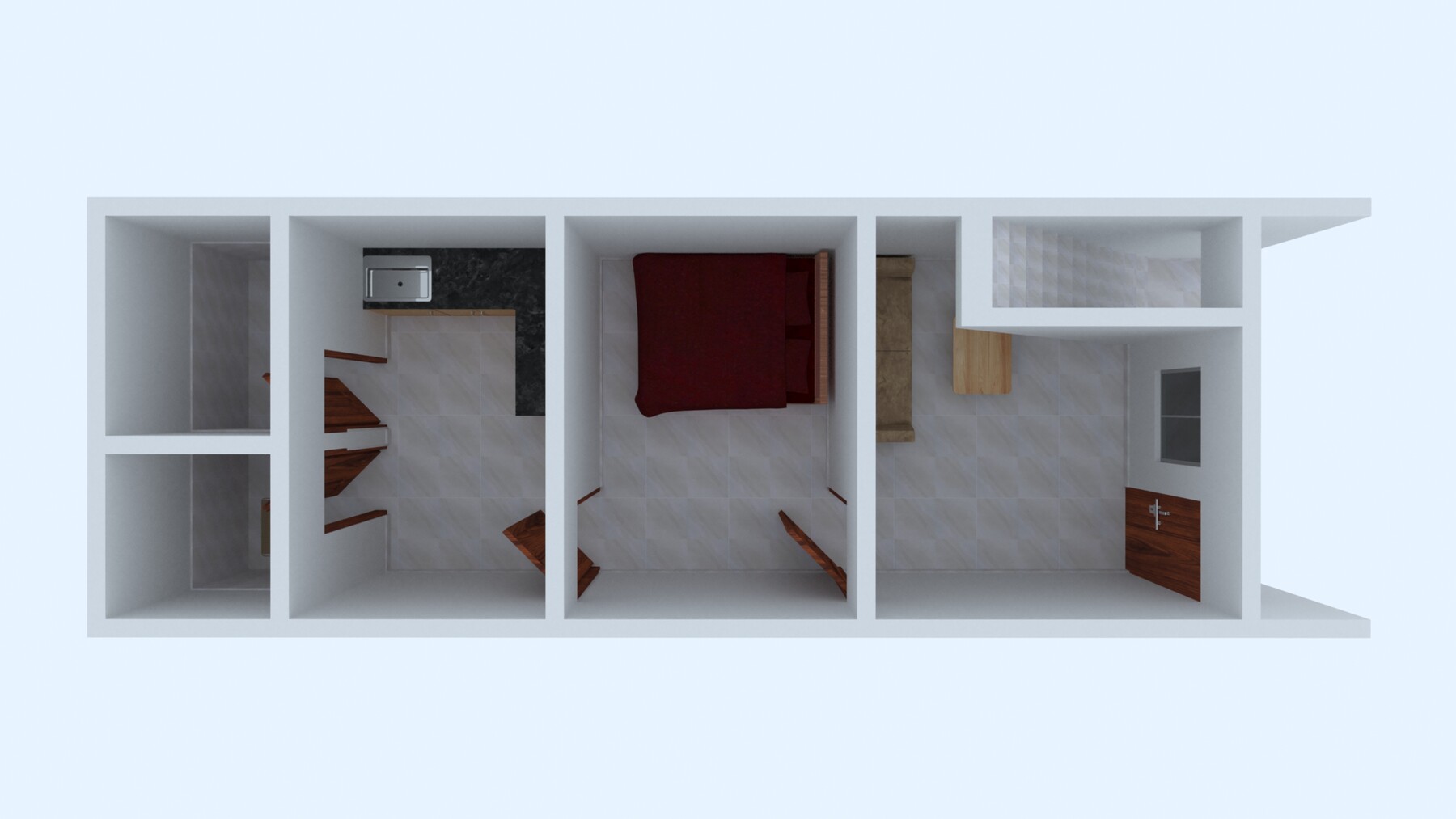 ArtStation - 12 feet x 35 feet Interior Design | Resources