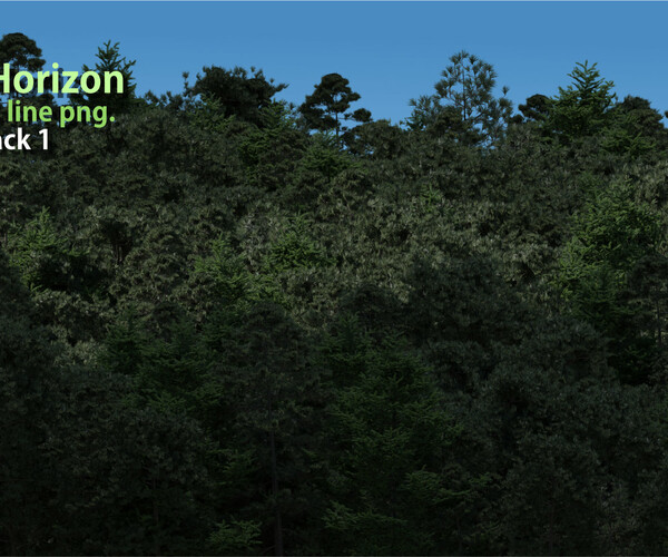 ArtStation - Trees LIne. Trees Horizon. Cutout | Resources