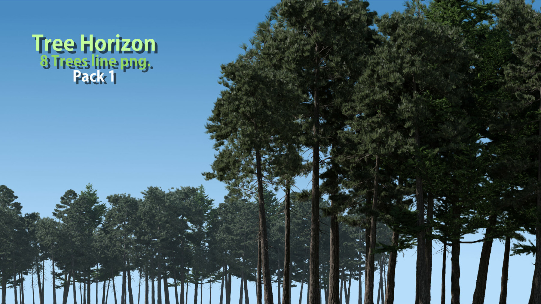 ArtStation - Trees LIne. Trees Horizon. Cutout | Resources