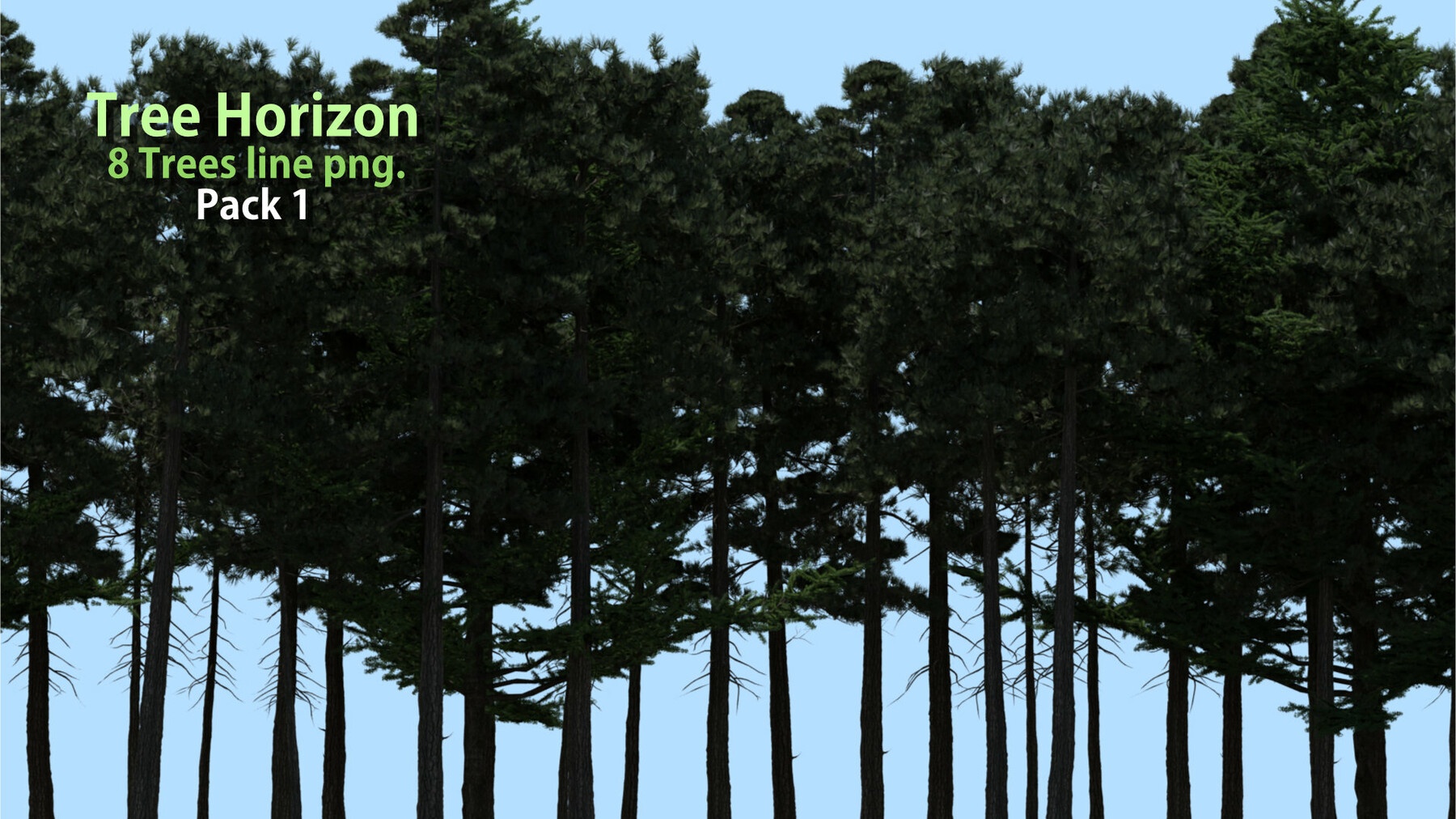 ArtStation - Trees LIne. Trees Horizon. Cutout | Resources