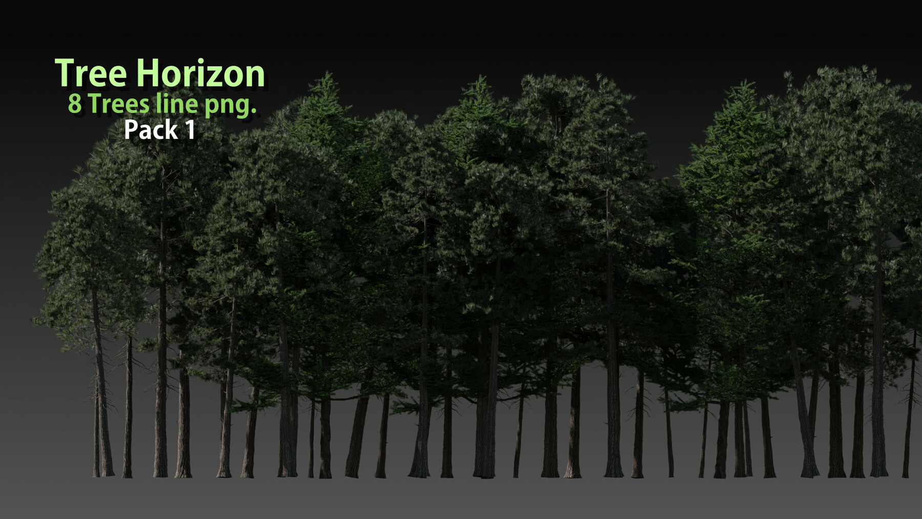 ArtStation - Trees LIne. Trees Horizon. Cutout | Resources