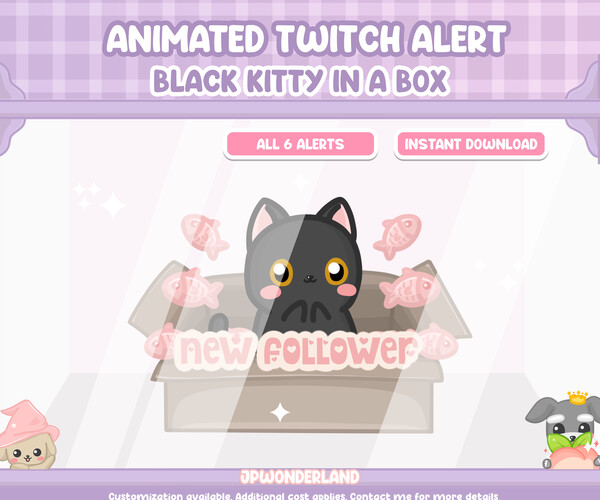 ArtStation - ANIMATED Cat Twitch Alert (Total 6 alerts) | Resources