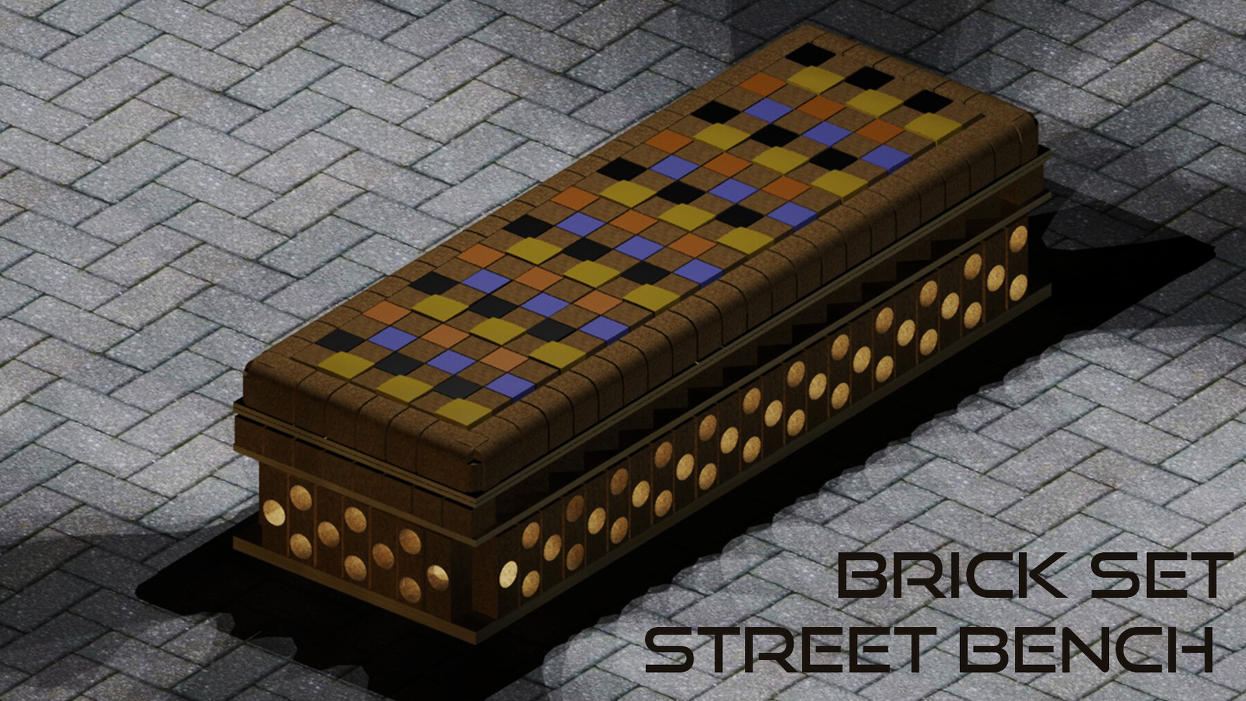 ArtStation - Brick set bench | Resources