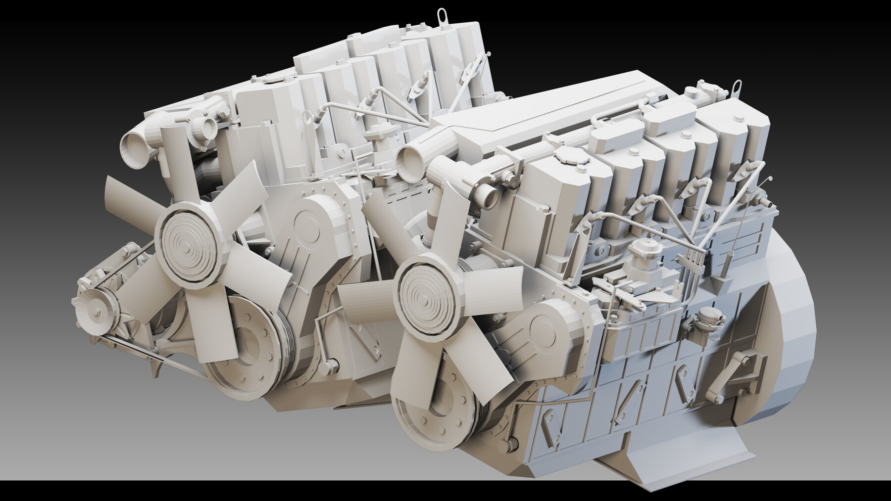 ArtStation - 11 Industrial Engines- High detail 3d models | Resources