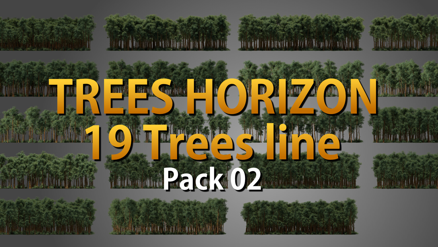 ArtStation - Trees Line. Trees Horizon. Cutout. Pack 02 | Resources