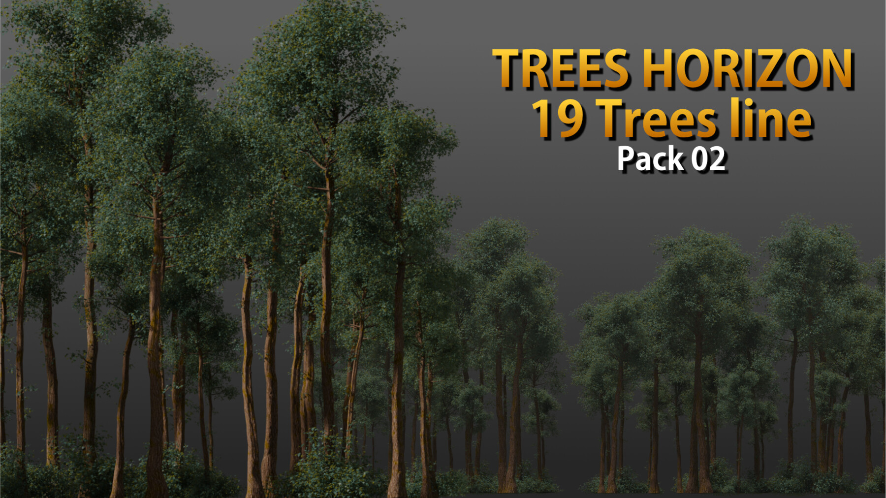 ArtStation - Trees Line. Trees Horizon. Cutout. Pack 02 | Resources