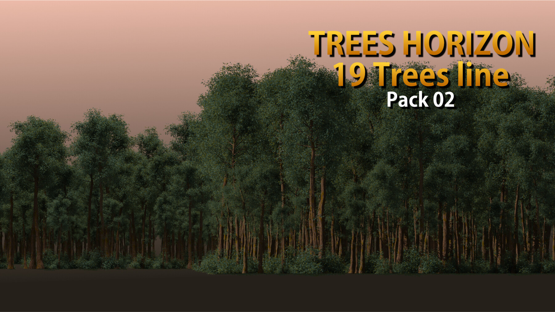 ArtStation - Trees Line. Trees Horizon. Cutout. Pack 02 | Resources