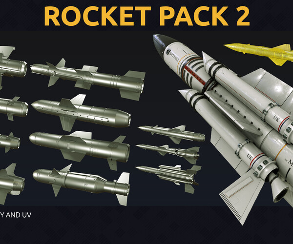 ArtStation - rocket pack - rocket VOL 02 3D model | Game Assets