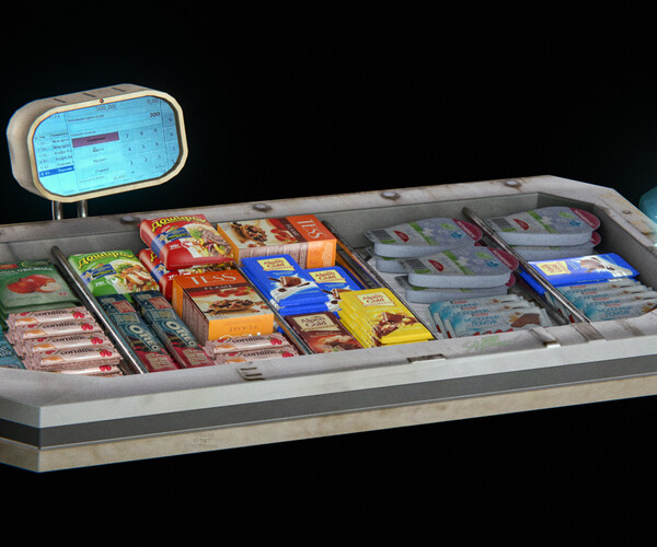 ArtStation - Cyberpunk delivery showcase drone with food | Resources