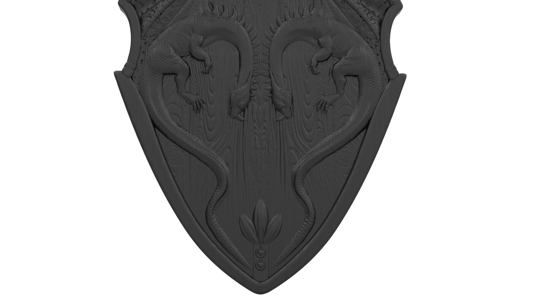 ArtStation - Dragon Shield Pendant Relief | Resources