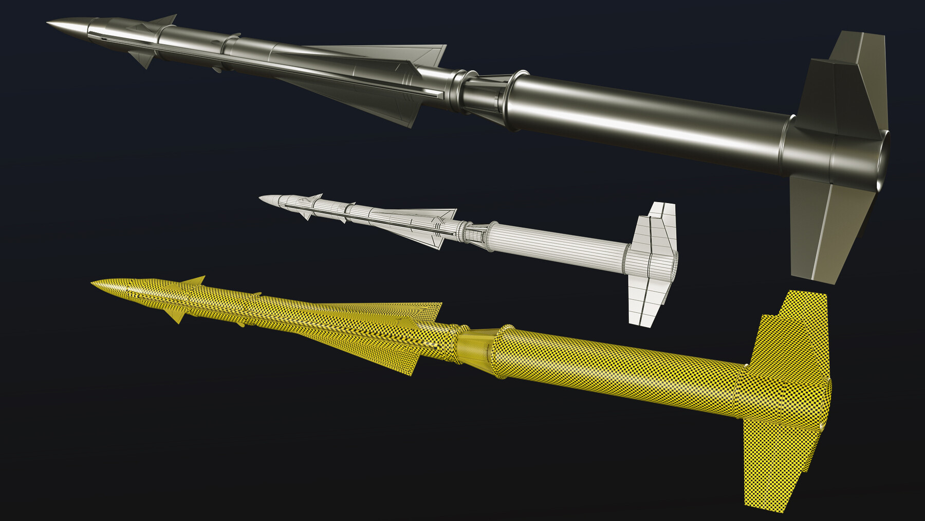 ArtStation - rocket full pack - rocket 3D model | Game Assets