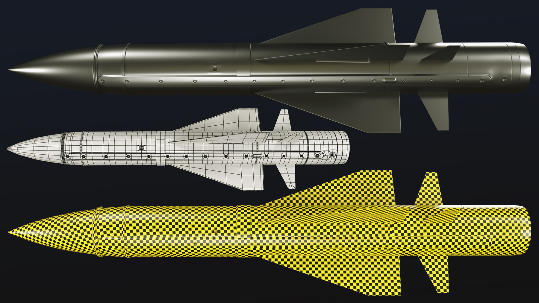 ArtStation - rocket full pack - rocket 3D model | Game Assets