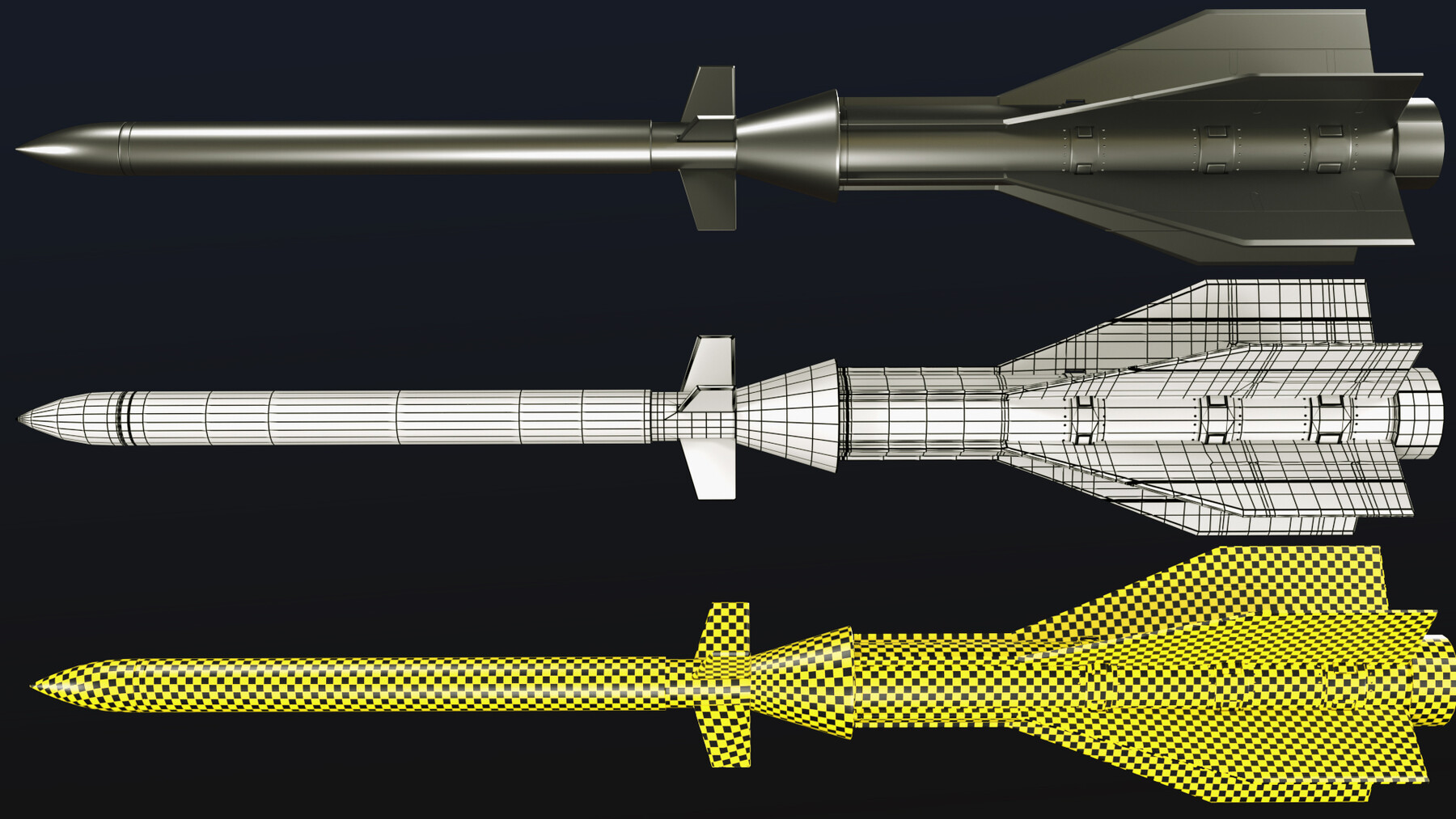 ArtStation - rocket full pack - rocket 3D model | Game Assets