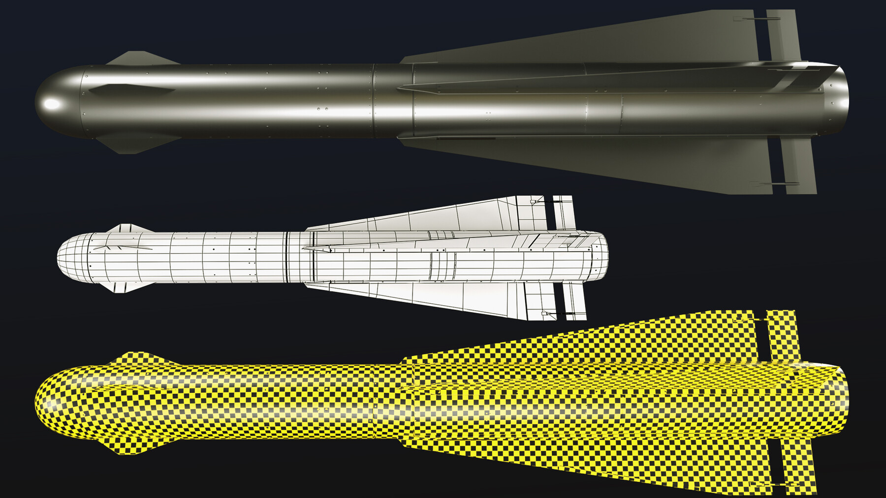 ArtStation - rocket full pack - rocket 3D model | Game Assets