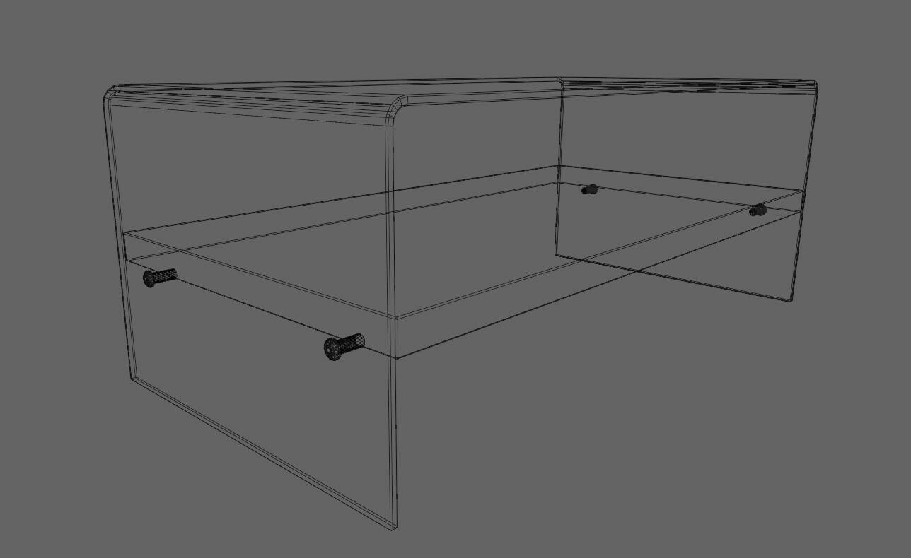 ArtStation - Glass Table - Mesa de Vidro Low-poly 3D model | Game Assets