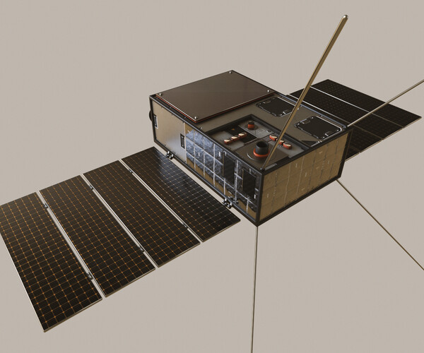 ArtStation - Cube Satellite | Game Assets