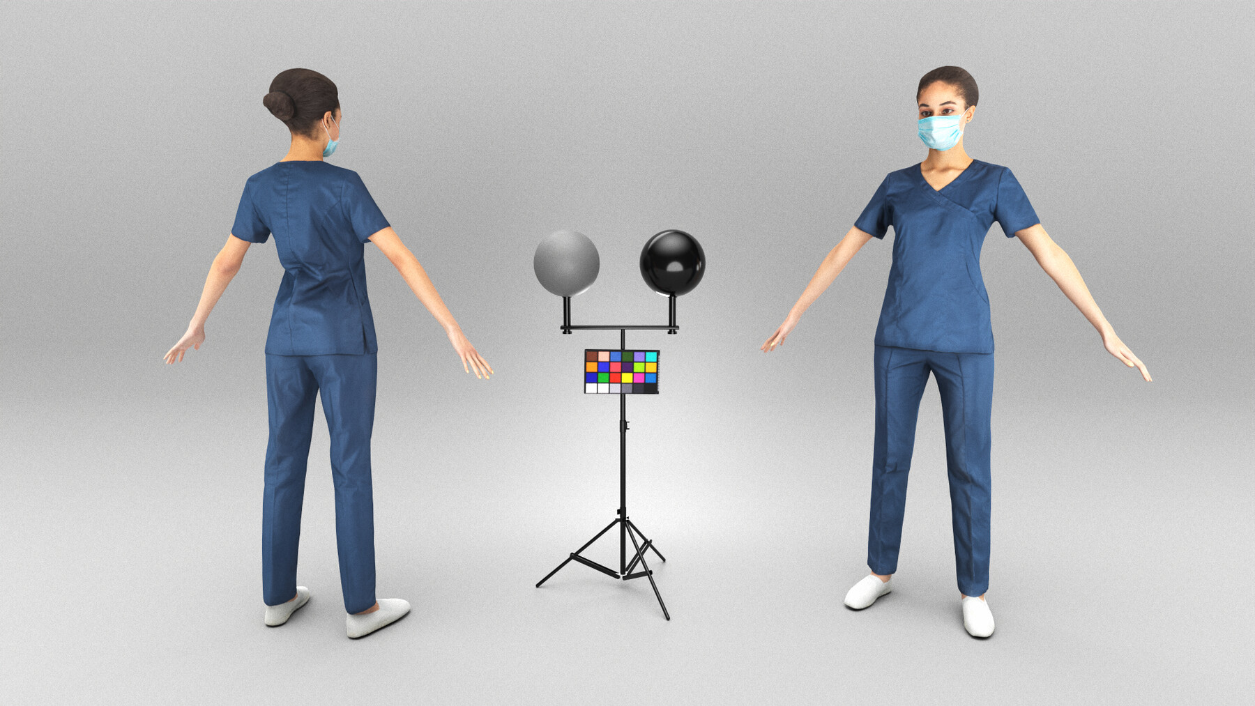 ArtStation - Young nurse ready for animation 348 | Game Assets