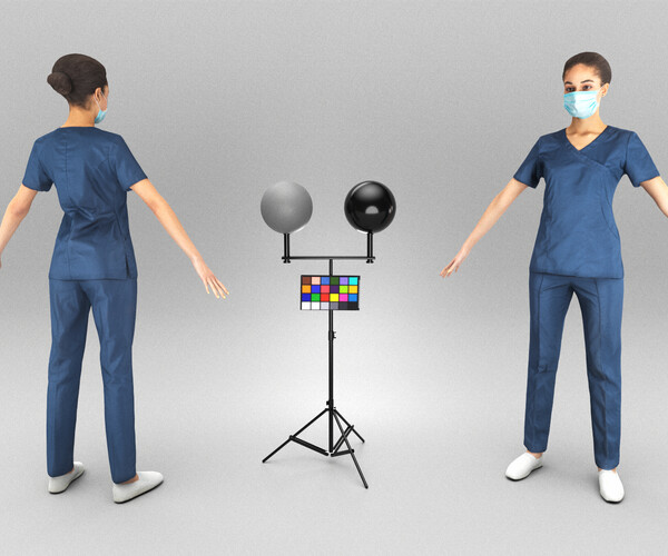 ArtStation - Young nurse ready for animation 348 | Game Assets