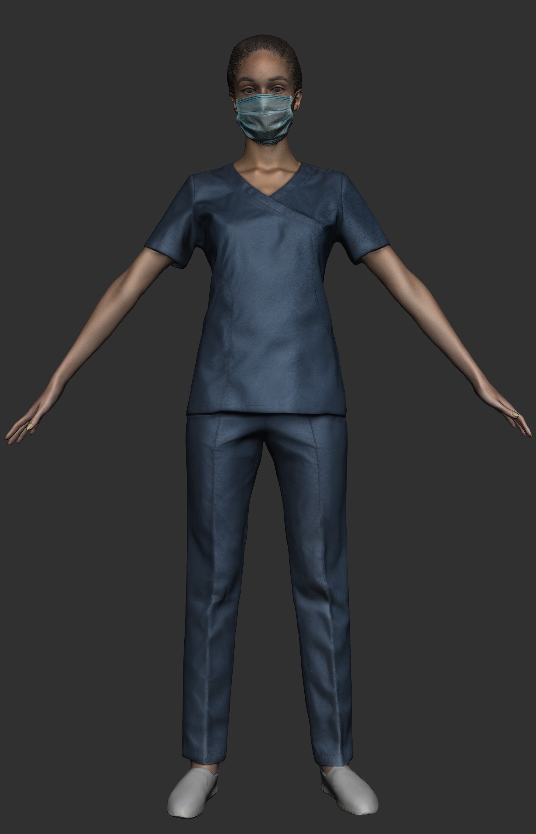 ArtStation - Young nurse ready for animation 348 | Game Assets