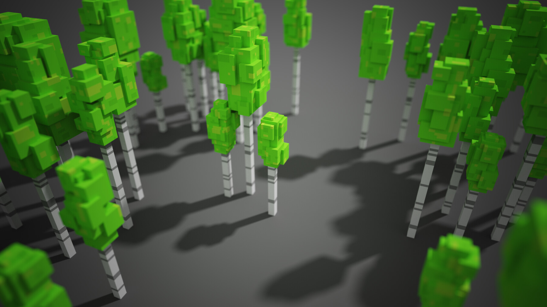 ArtStation - VOXEL Trees - Birch | Game Assets