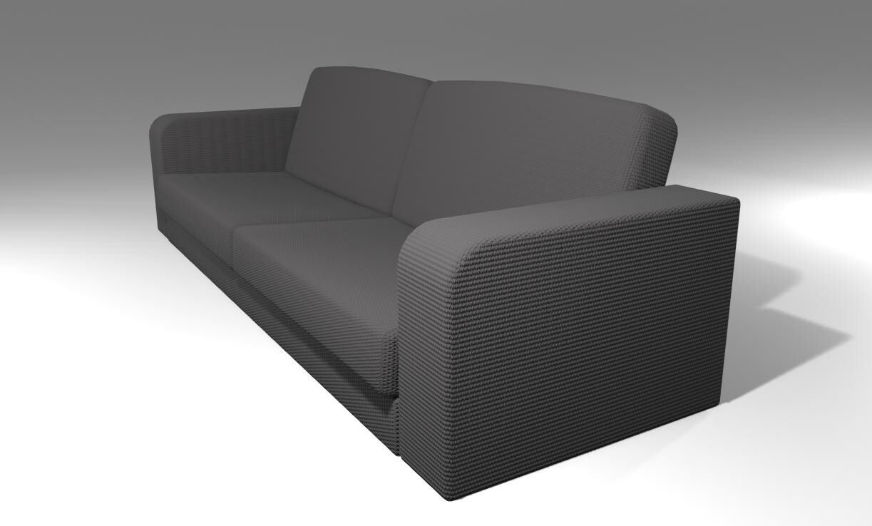 ArtStation - Sofa - Couch Low-poly 3D model | Game Assets