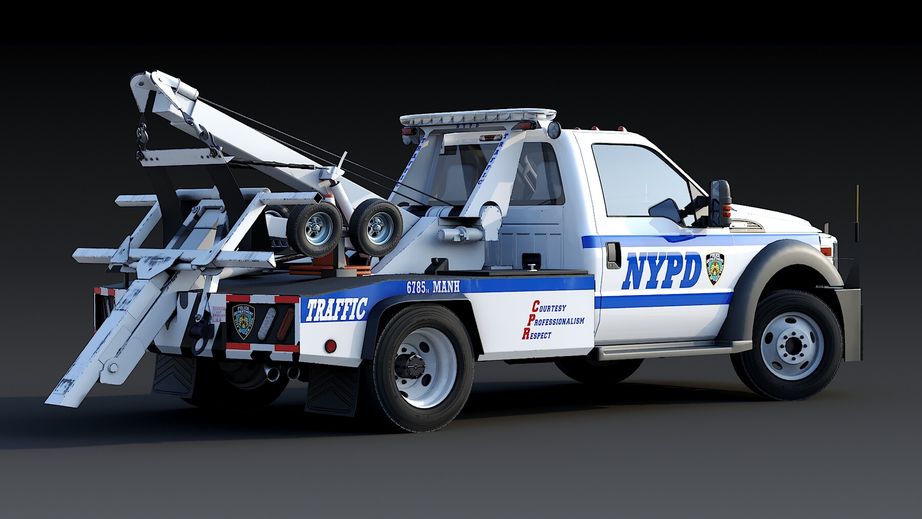 ArtStation - Tow truck NYPD | Resources