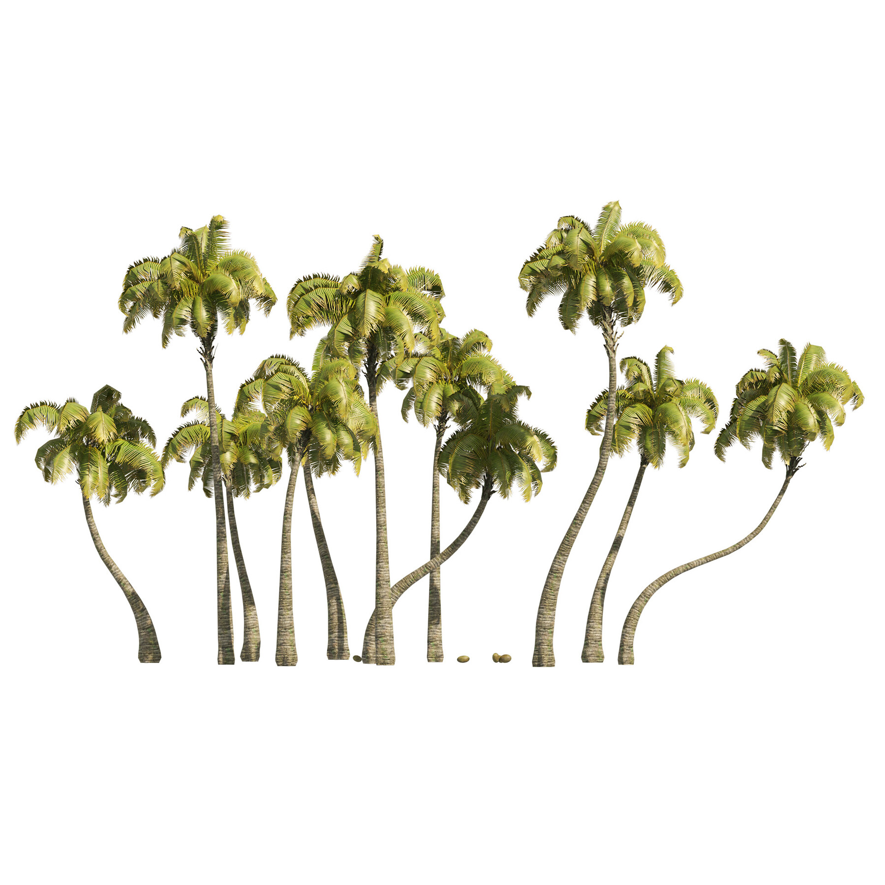 ArtStation - Coconut tree beach, low poly | Resources