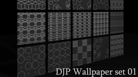 ArtStation - DJP wallpaper pattern pack 01 | Game Assets