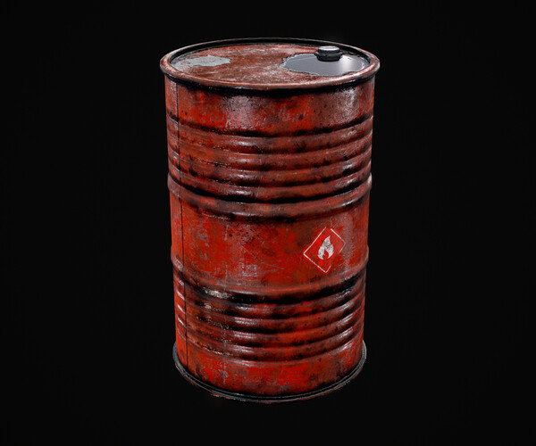ArtStation - Oil Barrel Game Ready | Game Assets