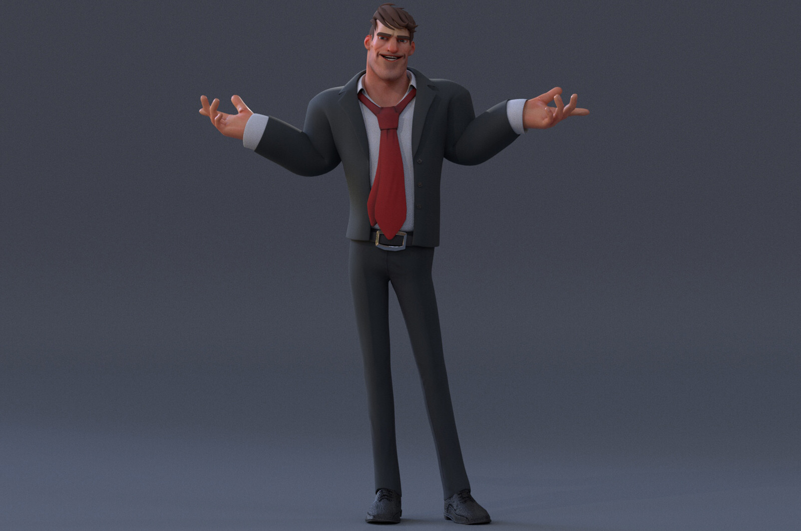 ArtStation - Boss Cartoon Rig | Game Assets