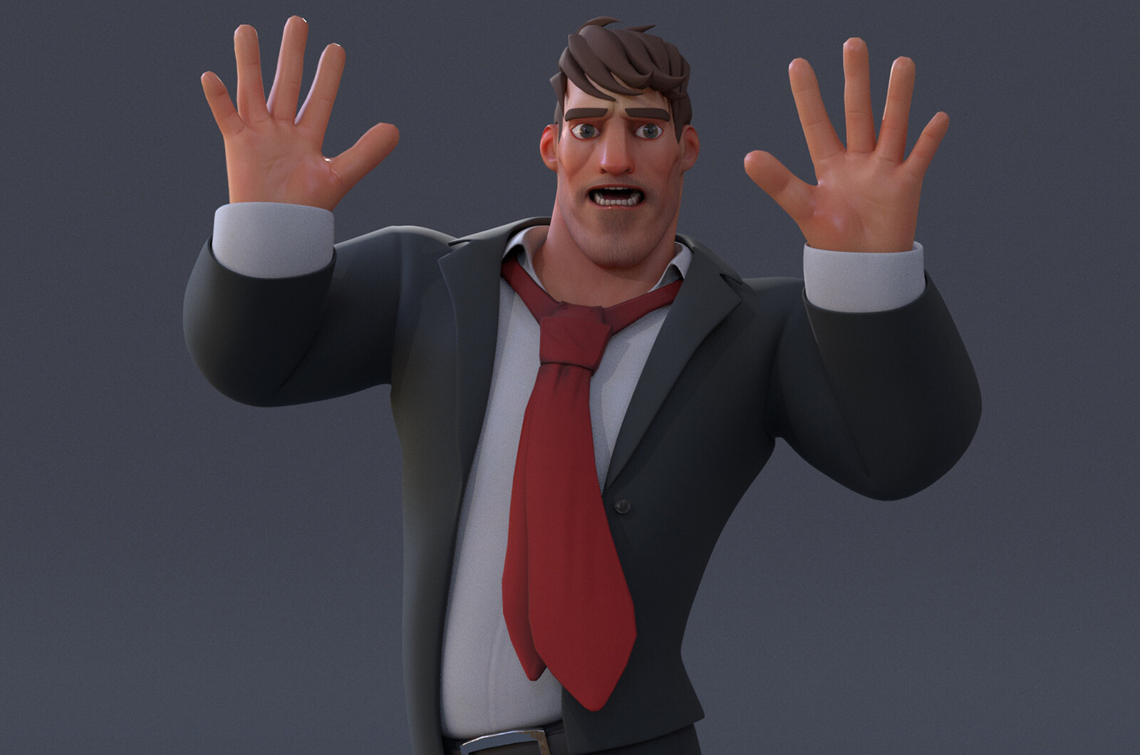 ArtStation - Boss Cartoon Rig | Game Assets