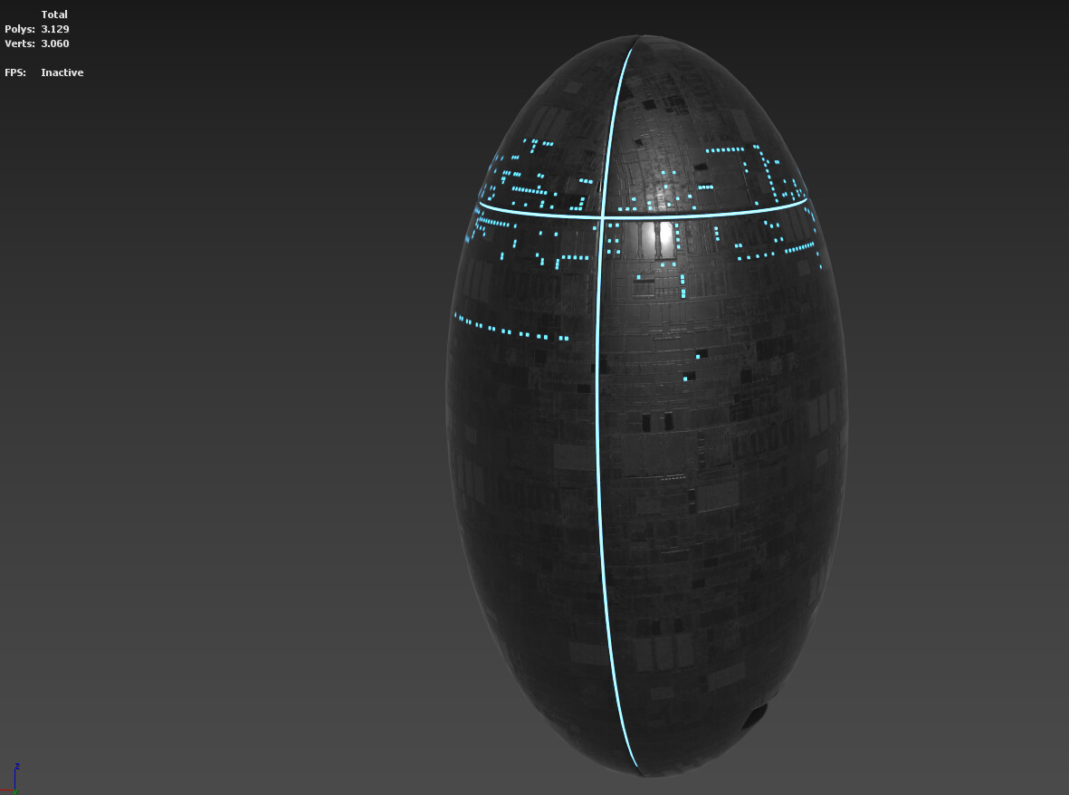 ArtStation - Space Station sphere Borg Spaceship | Game Assets