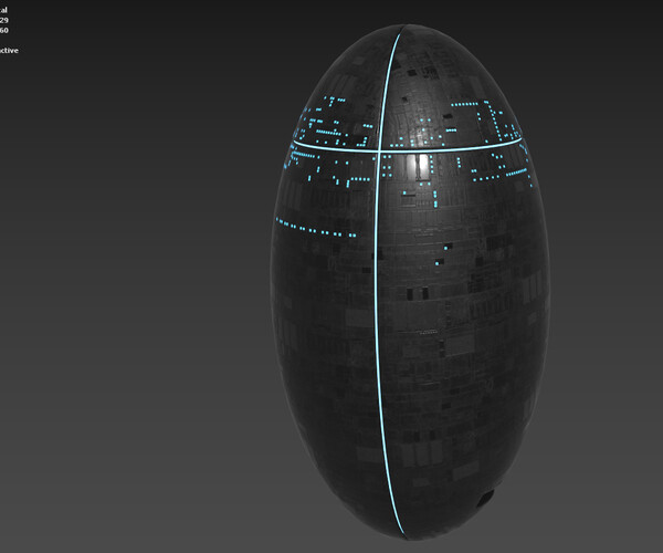 ArtStation - Space Station sphere Borg Spaceship | Game Assets