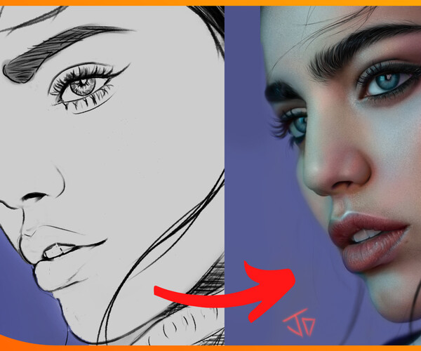 ArtStation - [Video] Realistic Digital Painting Process | Tutorials
