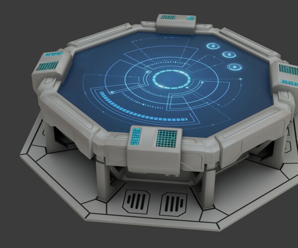 ArtStation - Sci fi Work Bench - Low poly - PBR - Game ready | Game Assets