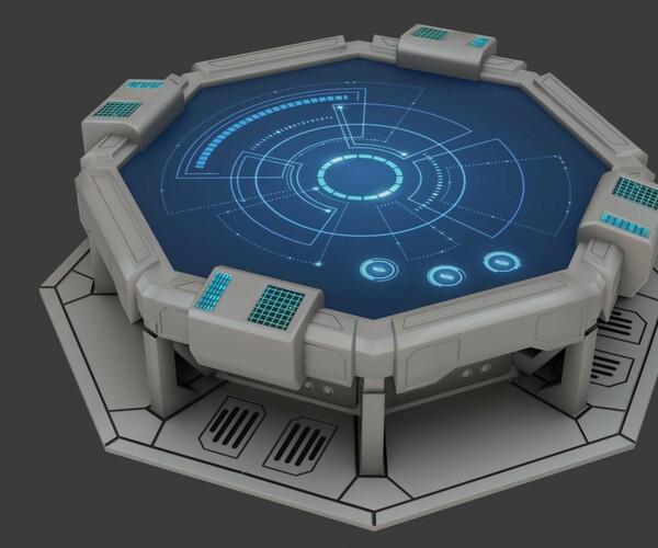 ArtStation - Sci fi Work Bench - Low poly - PBR - Game ready | Game Assets