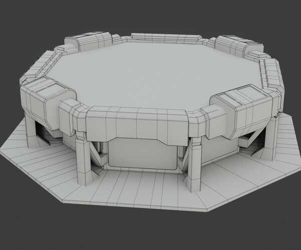 ArtStation - Sci fi Work Bench - Low poly - PBR - Game ready | Game Assets