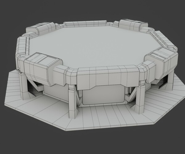 ArtStation - Sci fi Work Bench - Low poly - PBR - Game ready | Game Assets