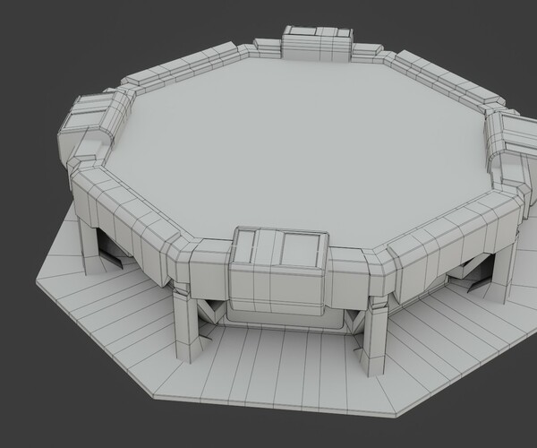 ArtStation - Sci fi Work Bench - Low poly - PBR - Game ready | Game Assets