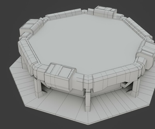 ArtStation - Sci fi Work Bench - Low poly - PBR - Game ready | Game Assets