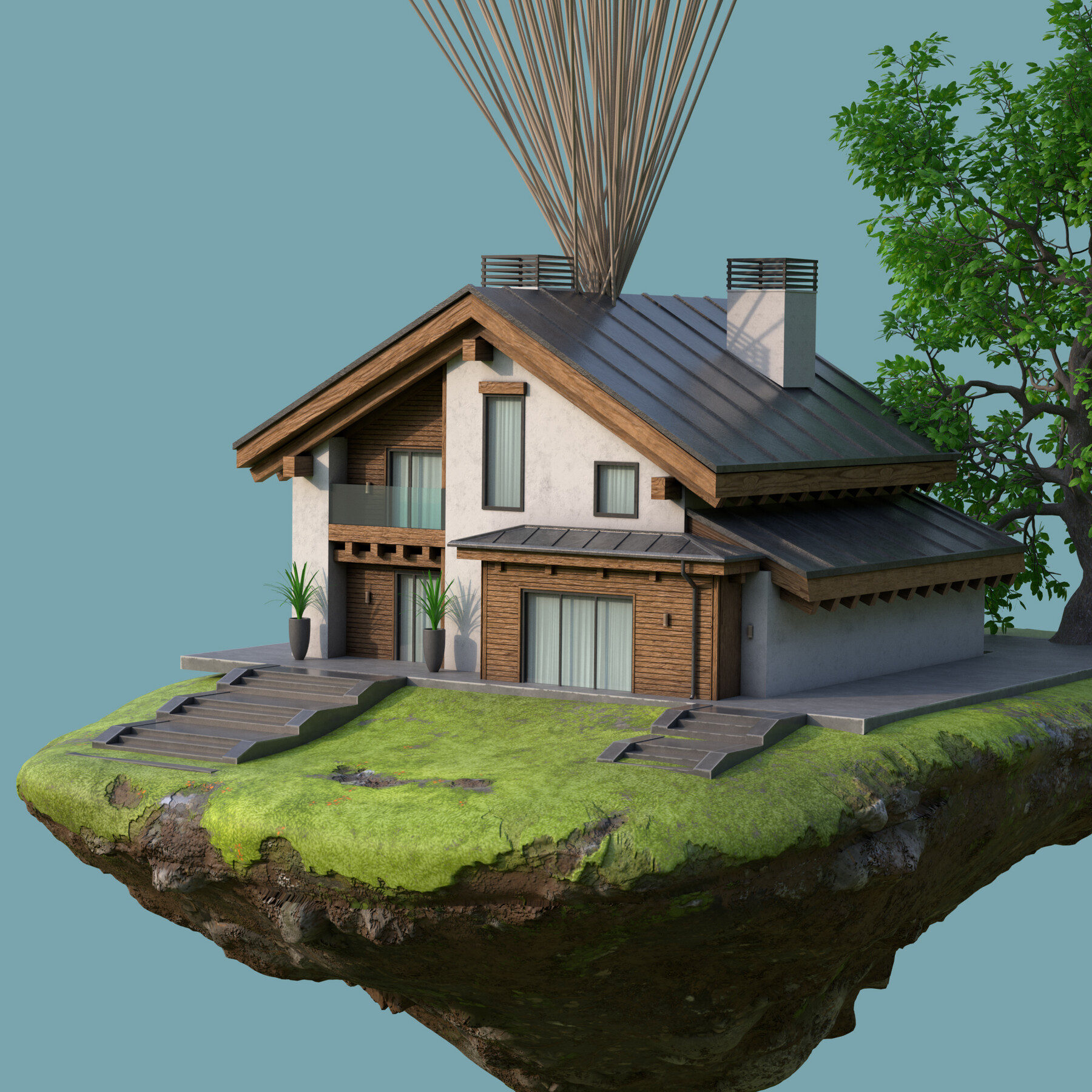 ArtStation - Balloon house | Resources
