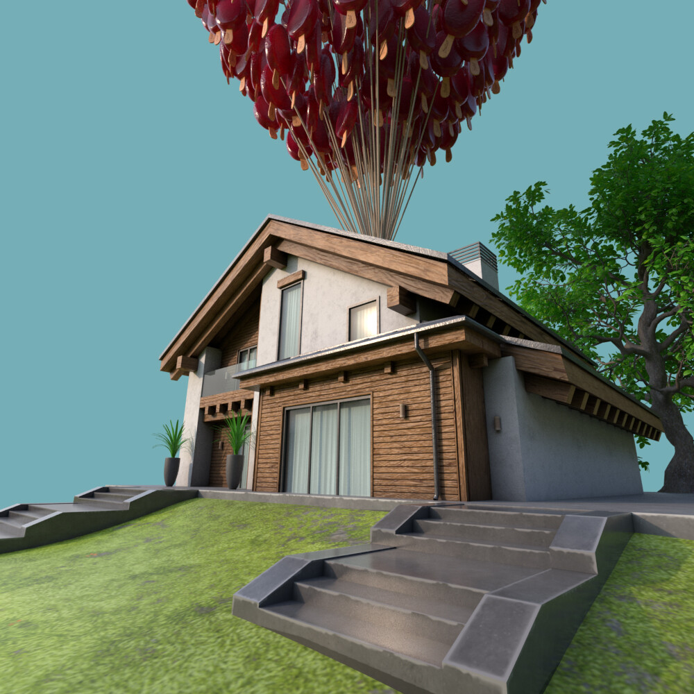 ArtStation - Balloon house | Resources