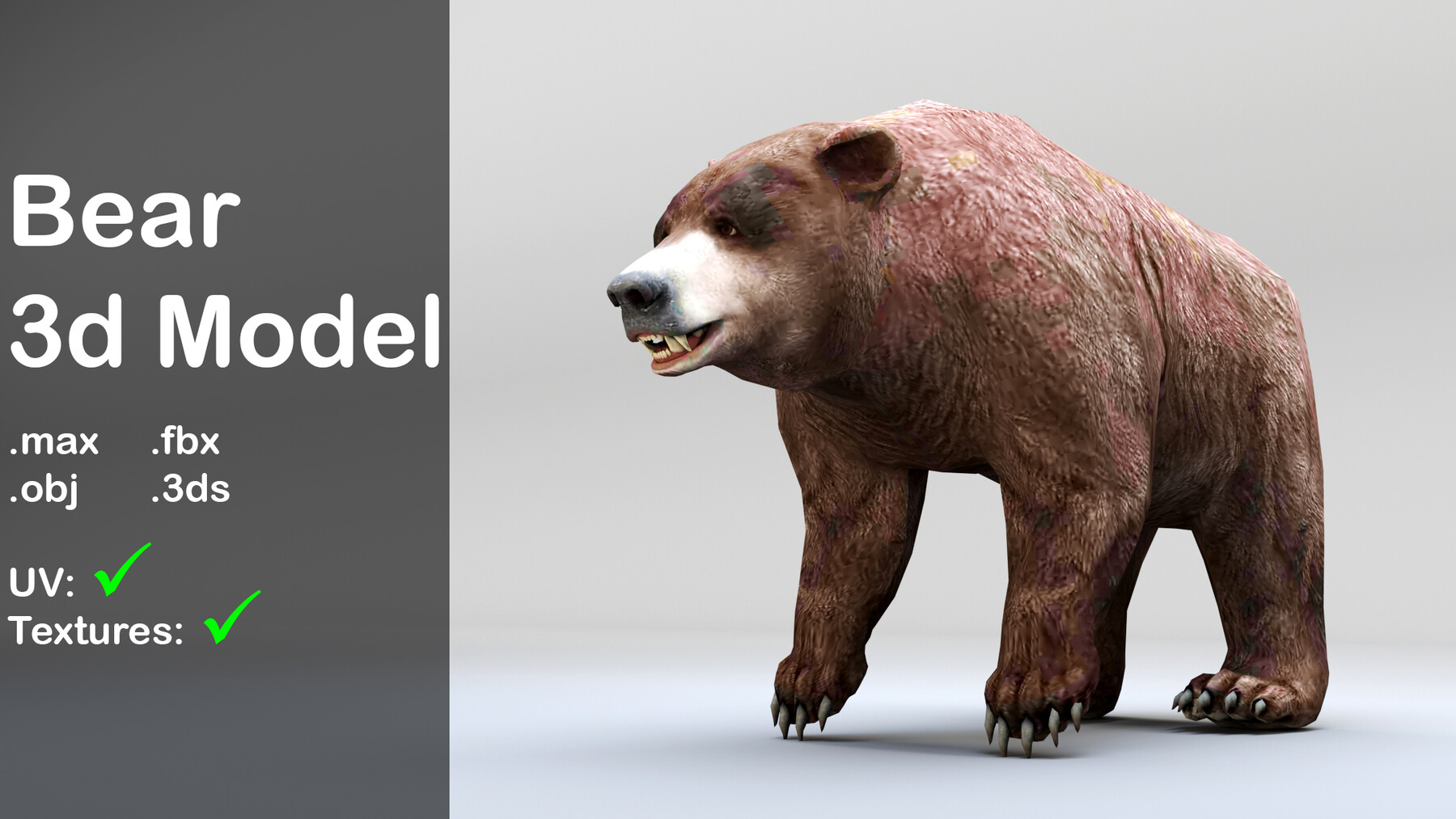 ArtStation - Bear 01_ 3d model | Resources