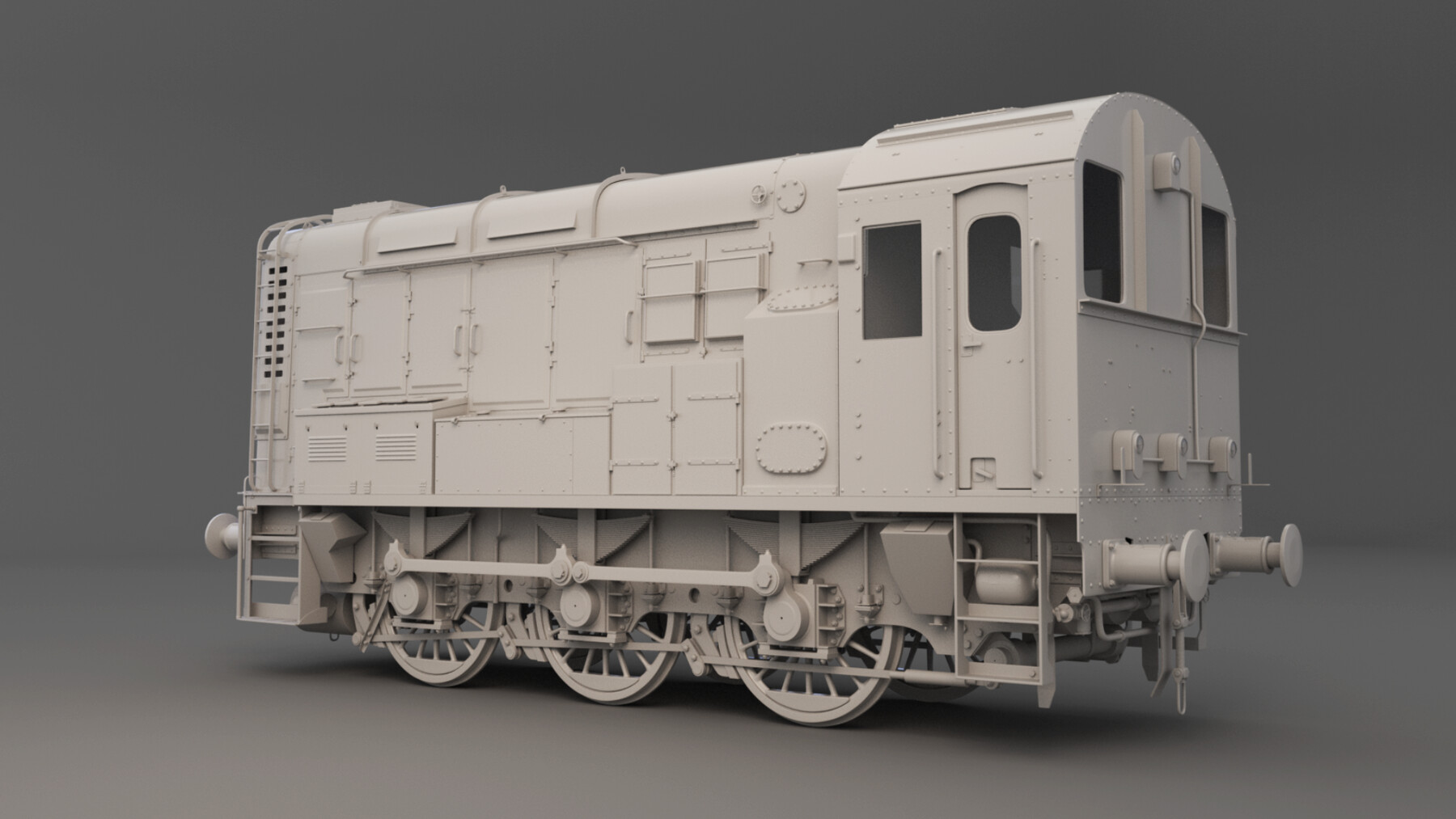 ArtStation - Shunter Locomotive Train 3D model | Resources