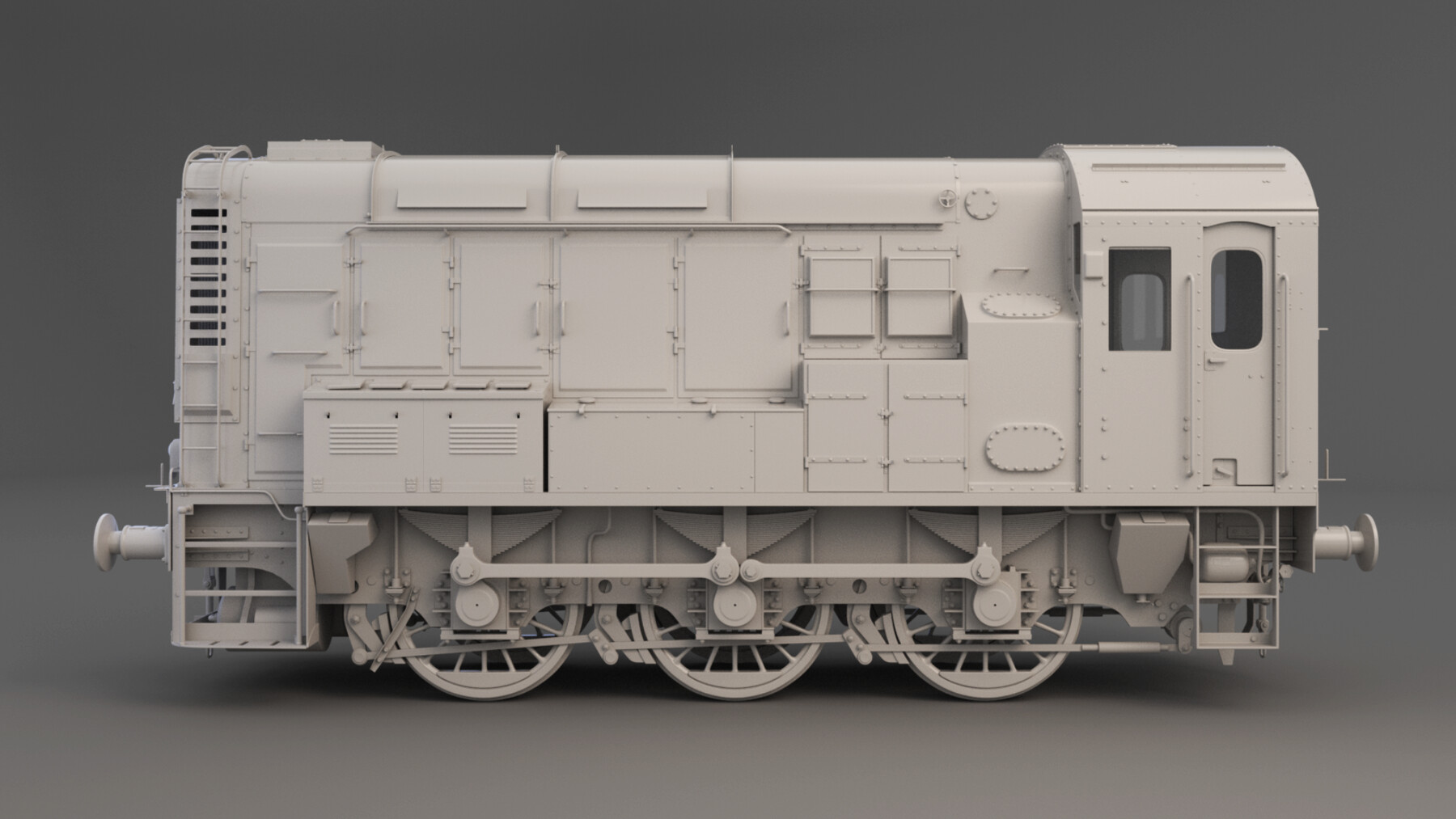 ArtStation - Shunter Locomotive Train 3D model | Resources
