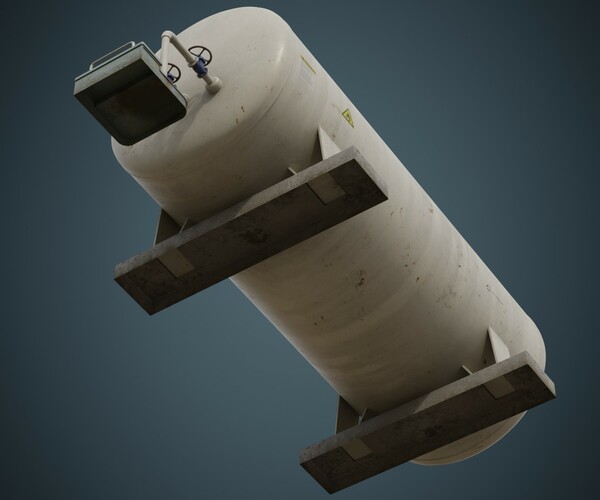 ArtStation - Industrial Gas Tank 6B | Game Assets