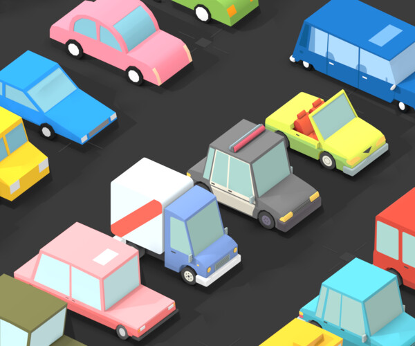 ArtStation - 39 Low Poly Vehicles | Game Assets