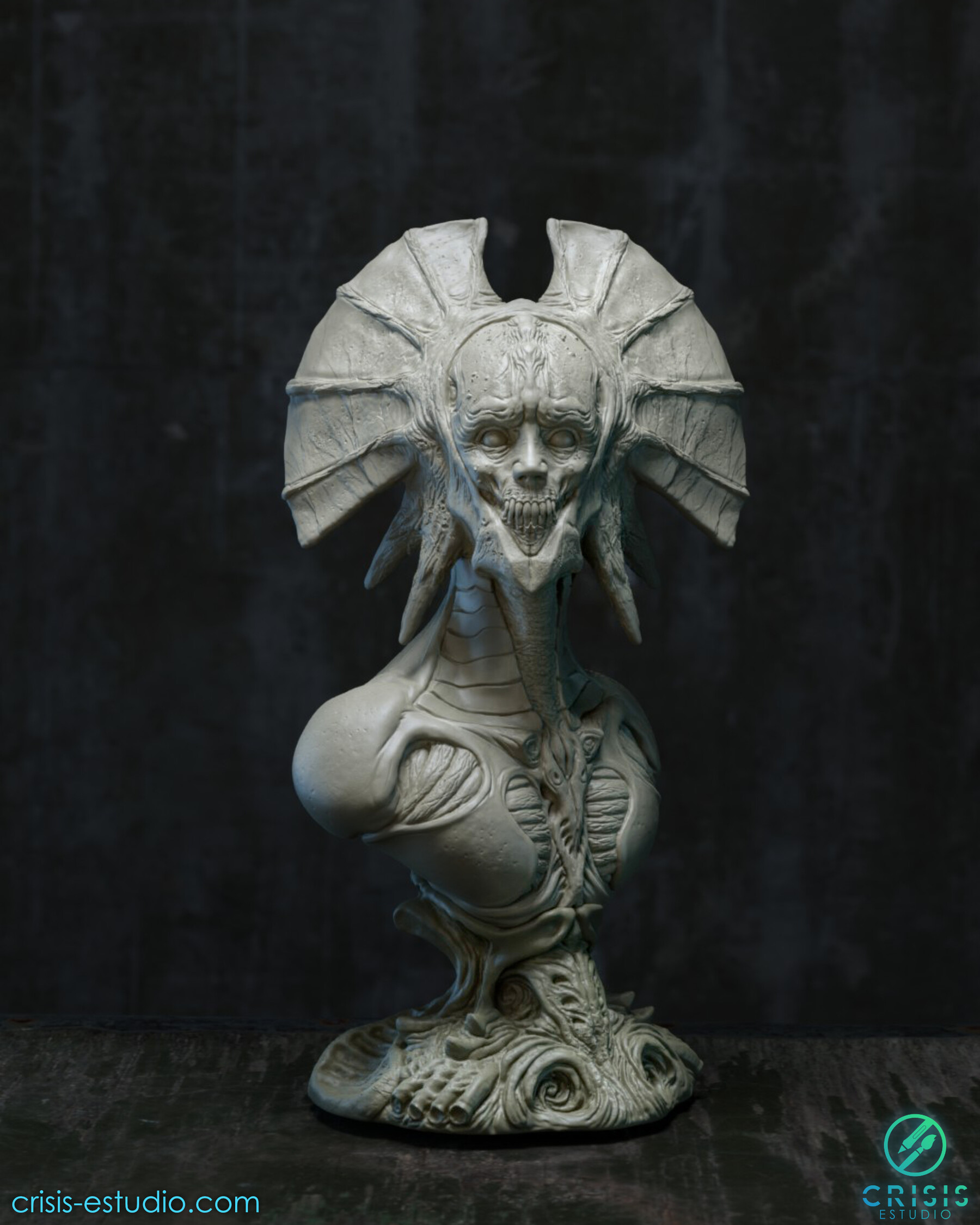 ArtStation - Demon bust sculpture Crisis Studio for 3d printing 3D ...